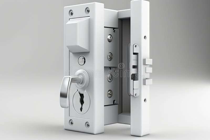 Hinged Door Lock without Keyhole, with Invisible Mechanical Part for ...