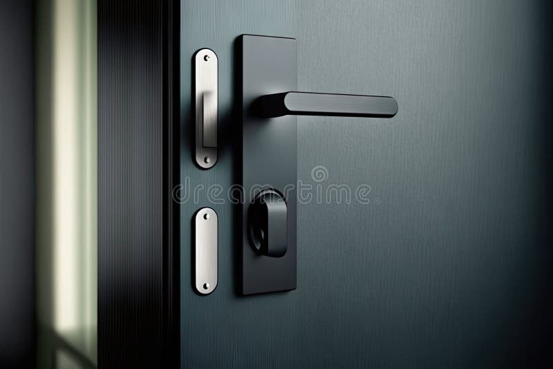 Hinged Door Lock with Sleek and Simple Design, Featuring Horizontal ...
