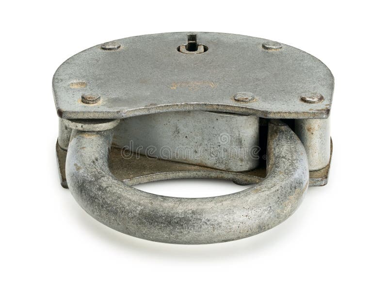 Hinged lock lying on table stock image. Image of horizontally - 212451381