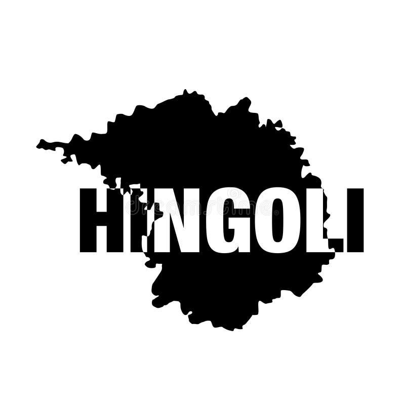 Hingoli Dist Map Typography. Hingoli is a District of Maharashtra Stock ...