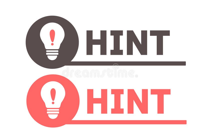 Illustration of a Light Bulb Shining with a Flashing Image Hint Stock ...