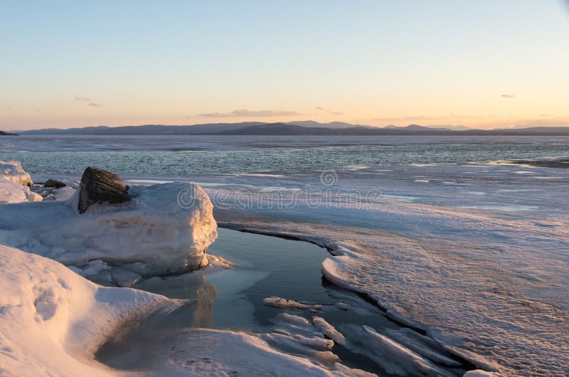Hint of spring at Dusk stock image. Image of solace, spring - 52380597