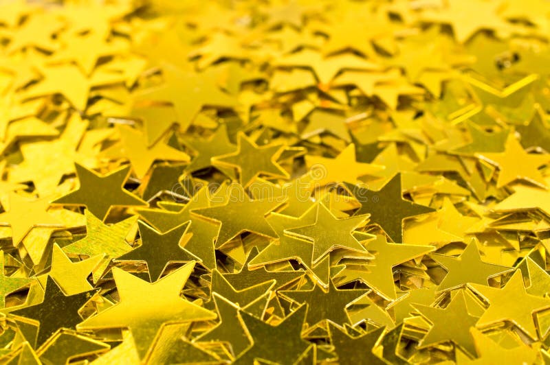 Hintergrund Mit Goldsternen Stockbild - Bild von makro, auszug: 27802315