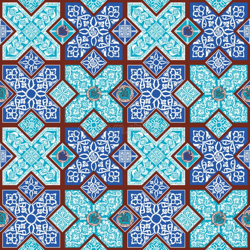 Persische Muster vektor abbildung. Illustration von reihe - 25422181