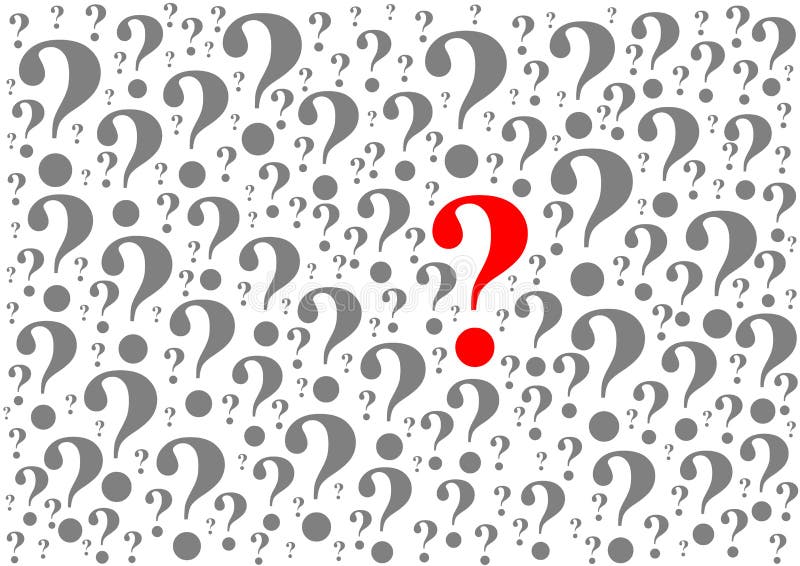 Hintergrund Bestehend Aus Fragezeichen Vektor Abbildung - Illustration ...