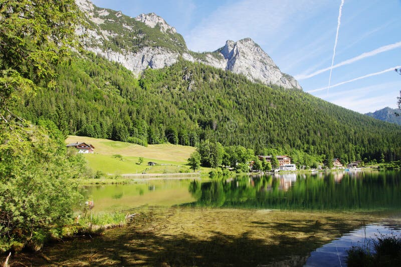 Hintersee Lake in Ramsau, Berchtesgaden, Germany Stock Photo - Image of ...