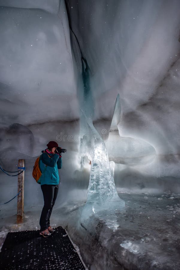 HINTERTUX, AUSTRIA - SEPTEMBER 10, 2023 - Great Ice Formation in a ...