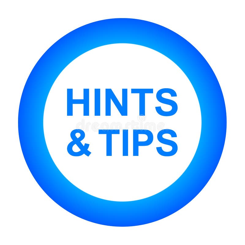 Hints and tips stock vector. Illustration of elegant - 120177152