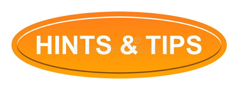 Quick Tip Orange Round Button Help and Suggestion Concept Stock Vector ...