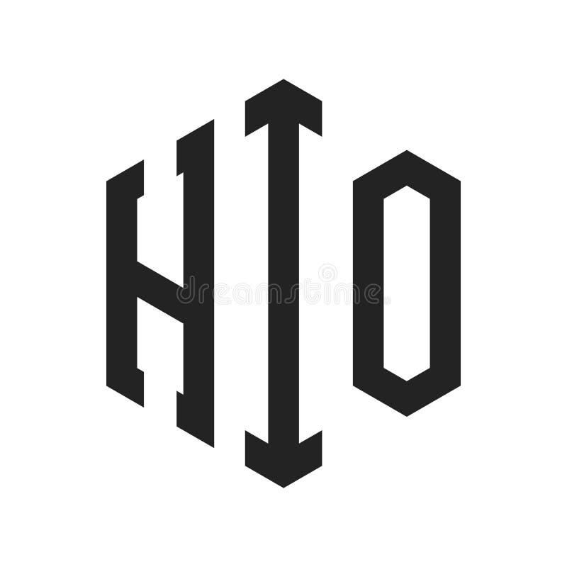 HIO Logo Design. Initial Letter HIO Monogram Logo Using Hexagon Shape ...