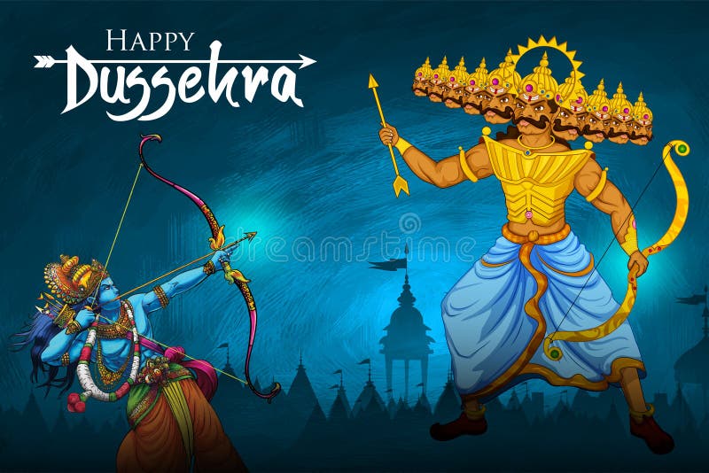 Happy Dussehra Vijayadashami Also Known As Dasahara, Dusshera, Dasara ...