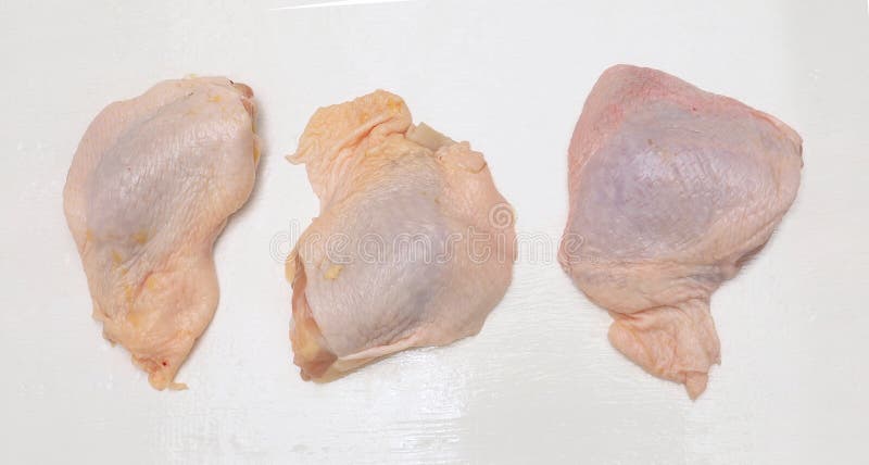 3 Hip Chicken Fresh Raw Material with Clipping Paths Stock Photo ...