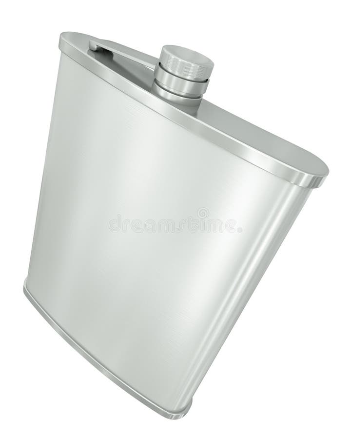 Hip flask stock illustration. Illustration of pocket - 19755056