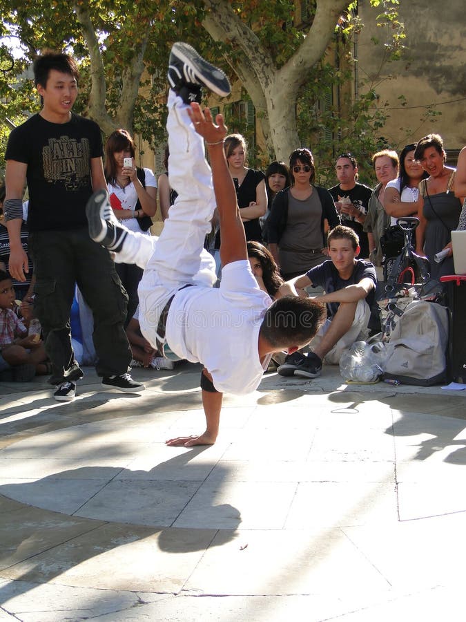 Hip-Hop Breakdancers Compete in Pairs, Editorial Stock Image - Image of ...