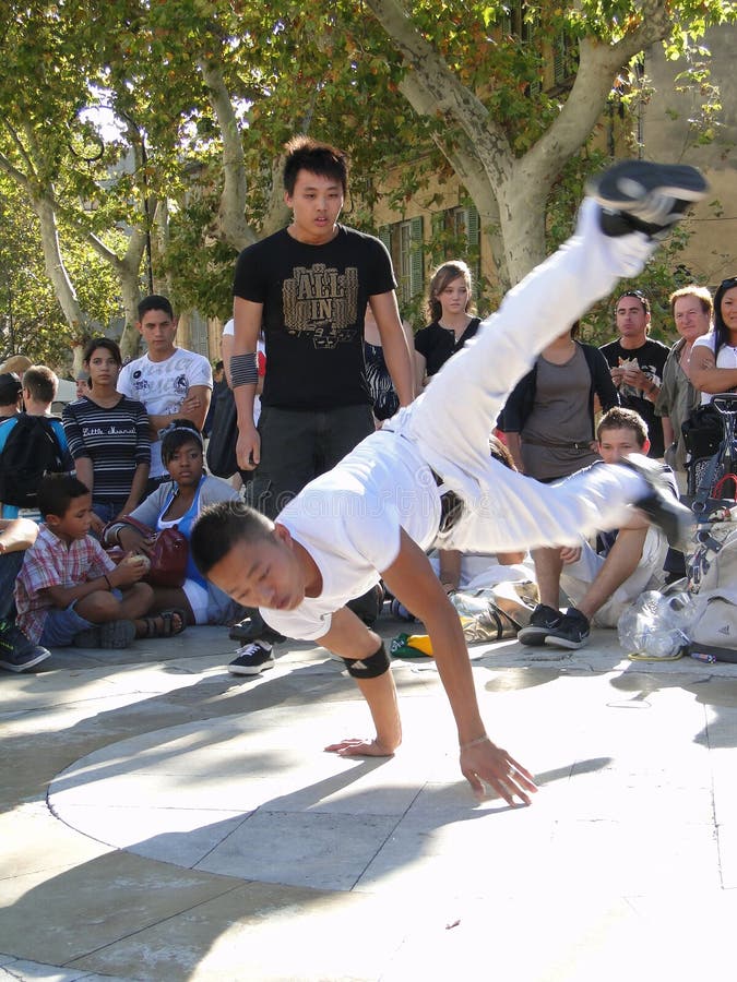 Hip-Hop Breakdancers Compete in Pairs, Editorial Image - Image of break ...