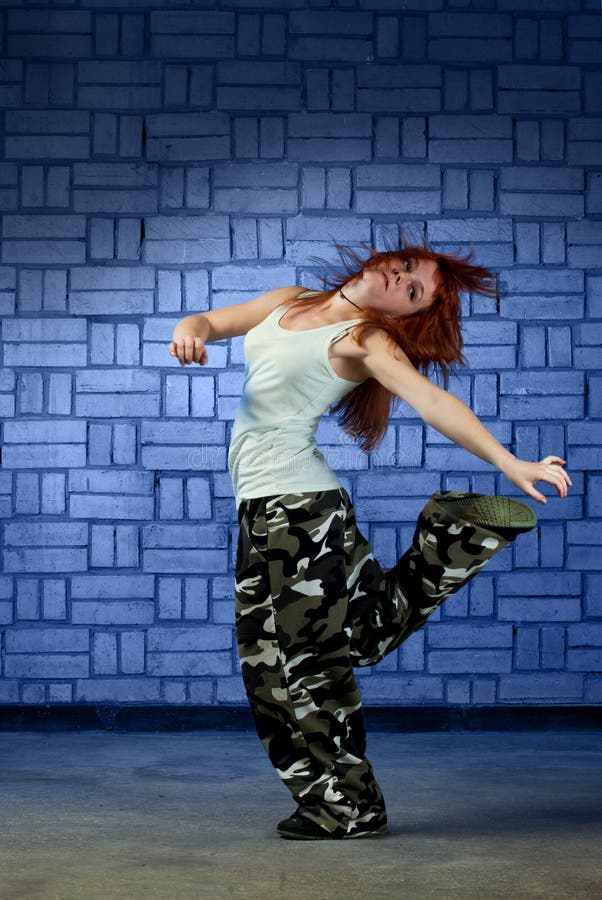 Hip hop dancer stock photo. Image of redhead, performer - 18366154