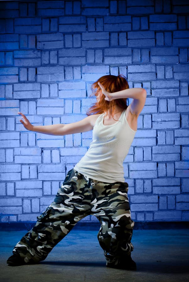 Hip hop dancer stock image. Image of blue, energy, dancing - 18366161