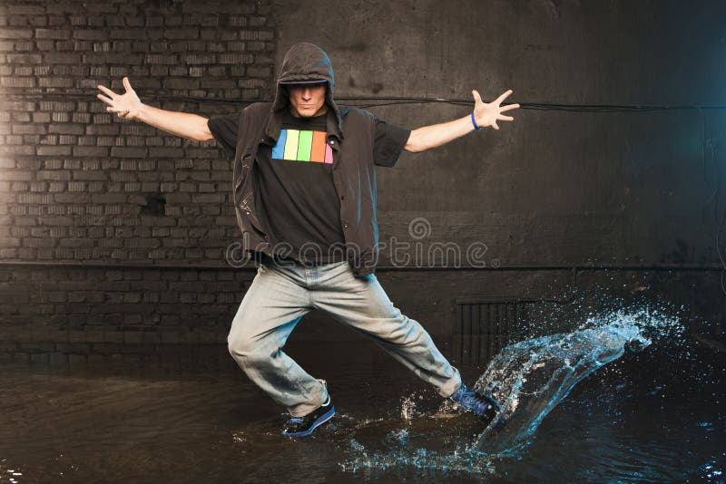 Dancer in rain stock image. Image of dancing, energetic - 19472563