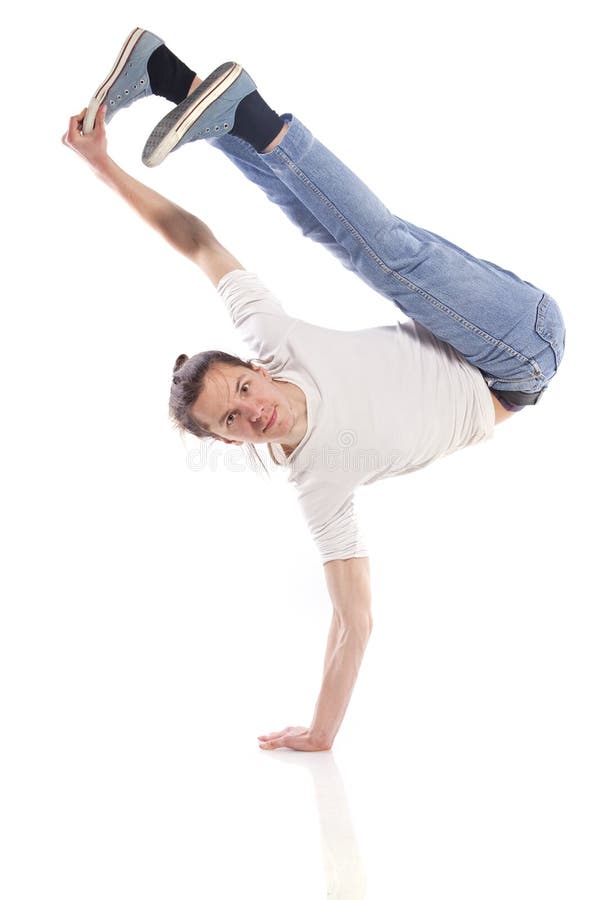 Situation, the Man in Casual Clothes is Falling. Concept of an Accident ...