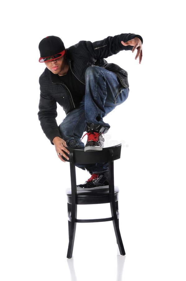 Pretty Young Ballerina Sitting on the Chair. Stock Photo - Image of ...