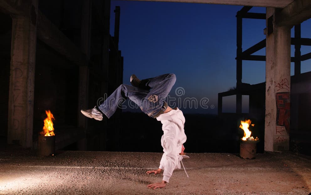 Hip-hop dancer in fly stock image. Image of graphics - 16277959
