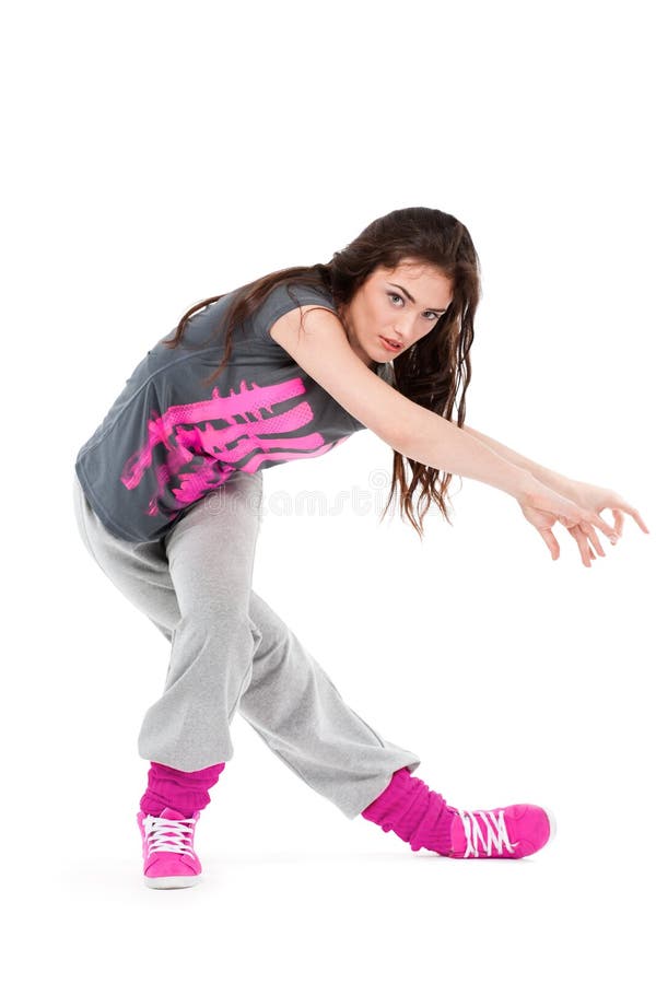 Hip-hop dancer girl stock photo. Image of move, action - 25481842