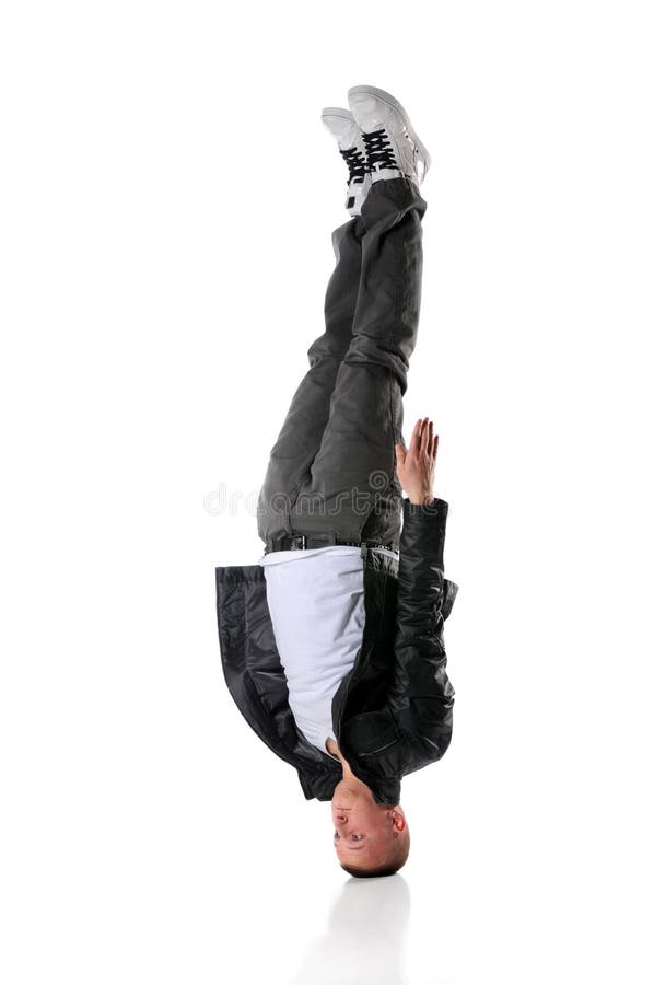 Hip Hop Dancer on Head Stand Stock Image - Image of stylish, stand: 8621213
