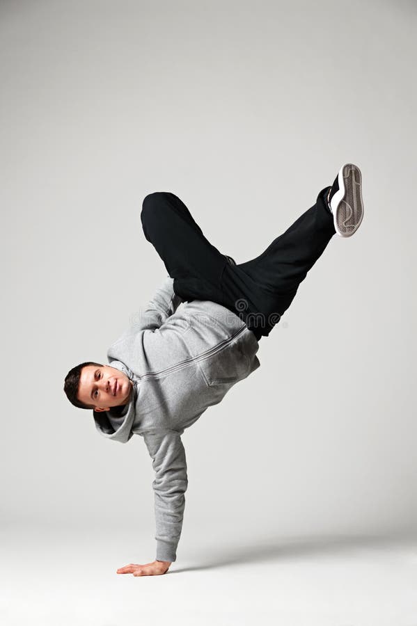 Cool B-boy Standing in Freeze Stock Image - Image of action, fashion ...