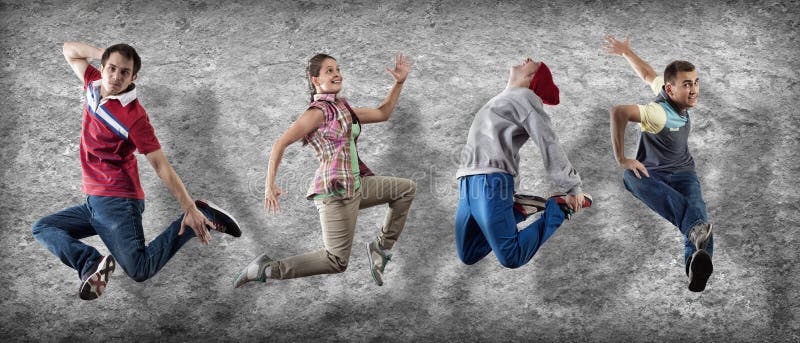Hip hop dancers stock image. Image of movement, grace - 48523987