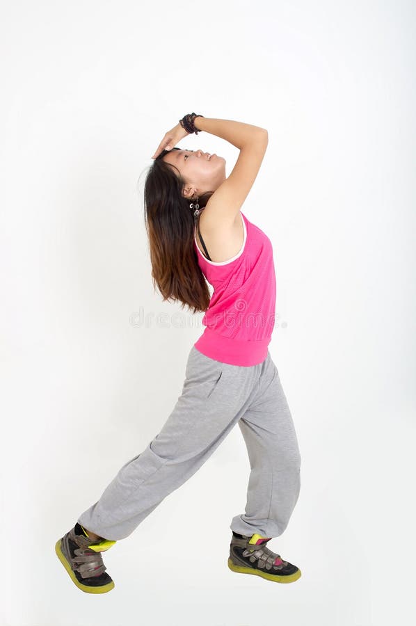 Hip hop girl stock image. Image of girl, exercise, disco - 26138035
