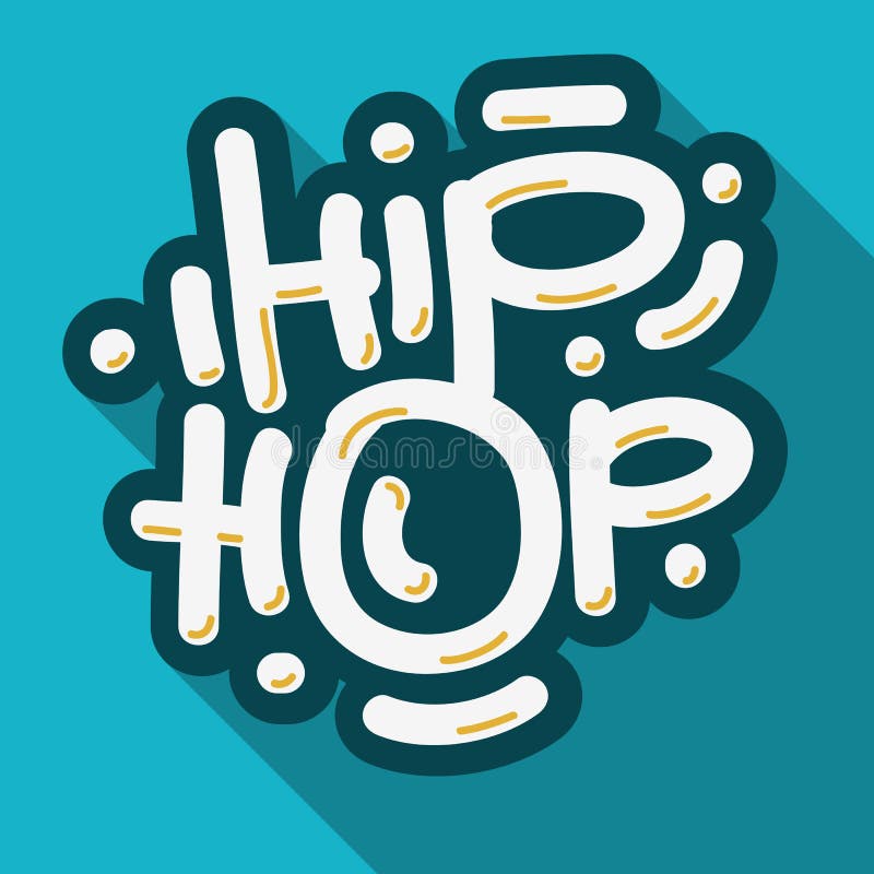 Hip Hop Lettering Custom Type Design with a Microphone and Graffiti ...