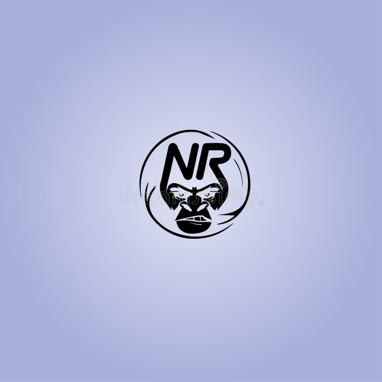 Hip-hop Logo! New Rap Muzzle Logo a Monkey in Black Color! Stock ...