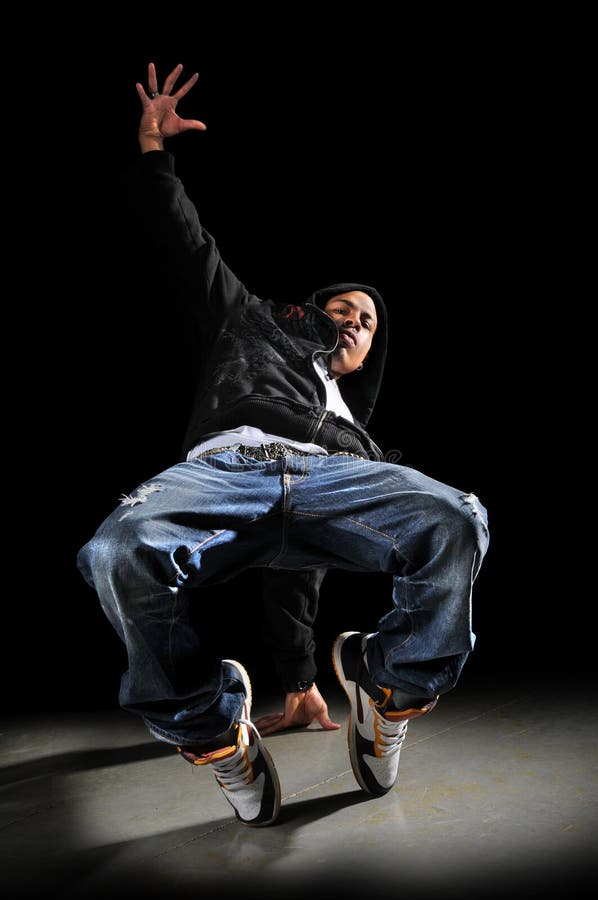 Hip Hop Dancer with Hood stock photo. Image of casual - 10344358