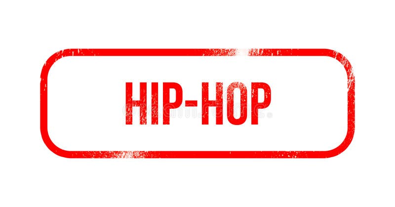 Hip-Hop - Red Grunge Rubber, Stamp Stock Illustration - Illustration of ...