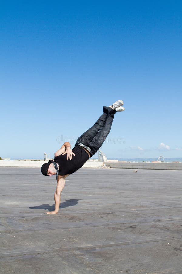 Hip hop trick stock image. Image of jeans, break, rapper - 13434579