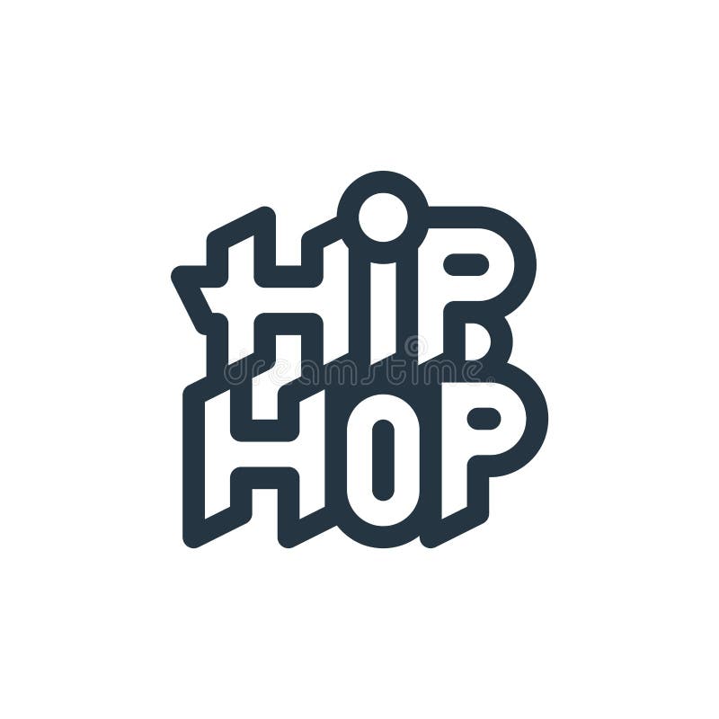 Hip Hop Vector Icon. Hip Hop Editable Stroke. Hip Hop Linear Symbol for ...