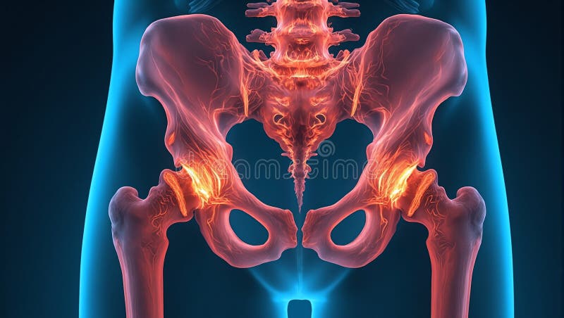 Hip Joint with Osteoarthritis Bone Spurs Detailed Anatomy Educational ...