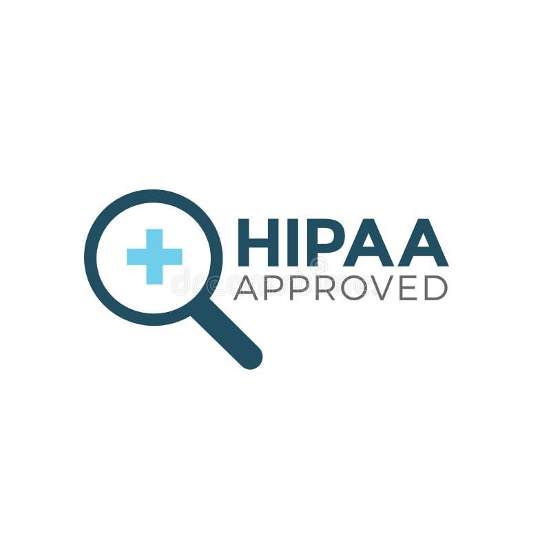HIPAA Approved Approval or Compliance Icon Graphic Stock Vector ...