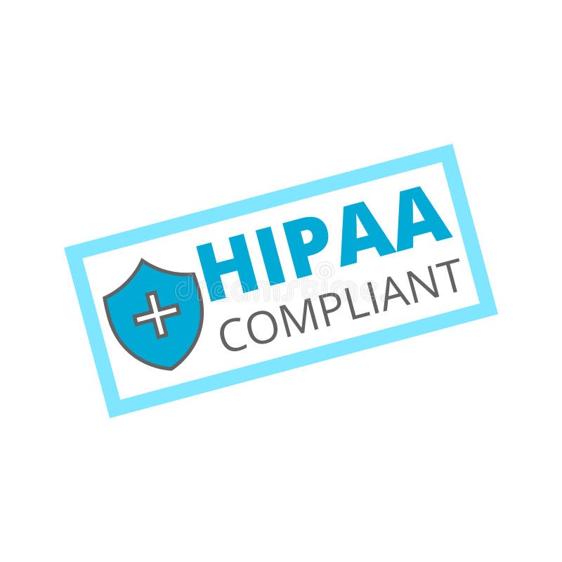 HIPAA Compliance Icon Graphic Stock Vector - Illustration of black ...