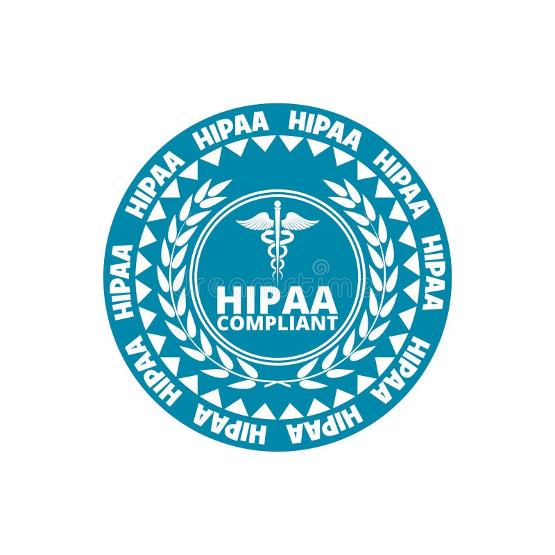 HIPAA Compliance Icon Isolated on White Background Stock Vector ...
