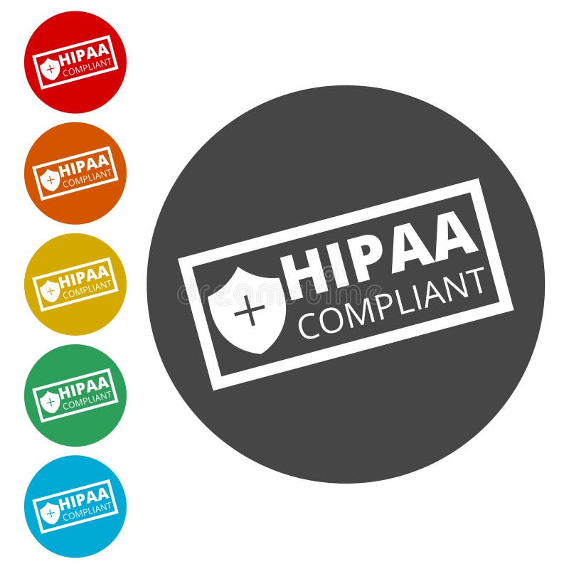 HIPAA Compliance Icon stock vector. Illustration of government - 182559051