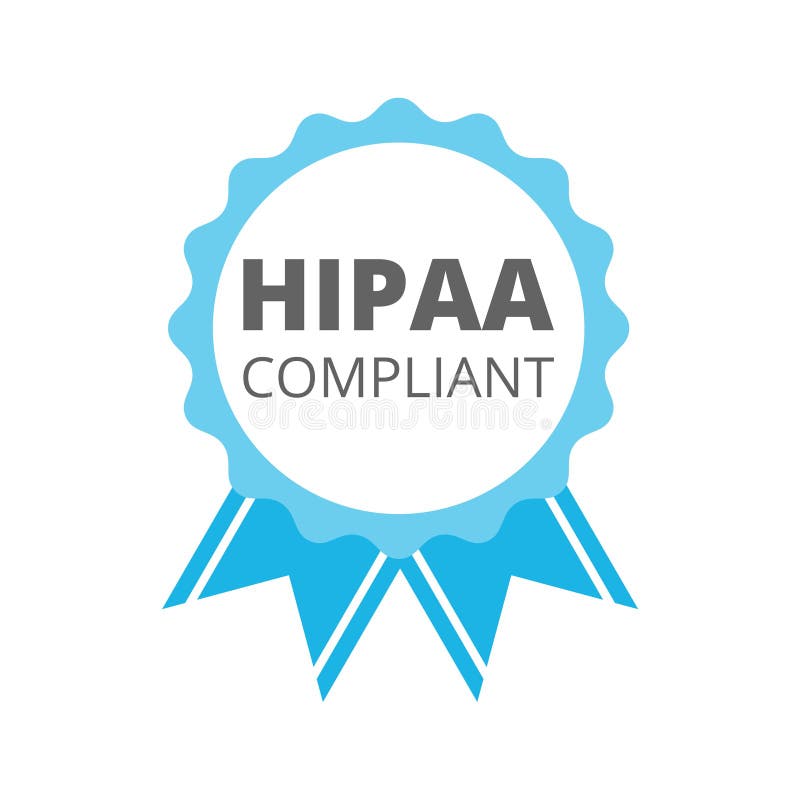 HIPAA Compliance Icon Shield Sticker Stock Vector - Illustration of ...