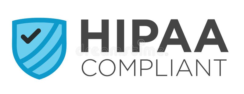 HIPAA Compliant Graphic stock vector. Illustration of compliance - 76569821