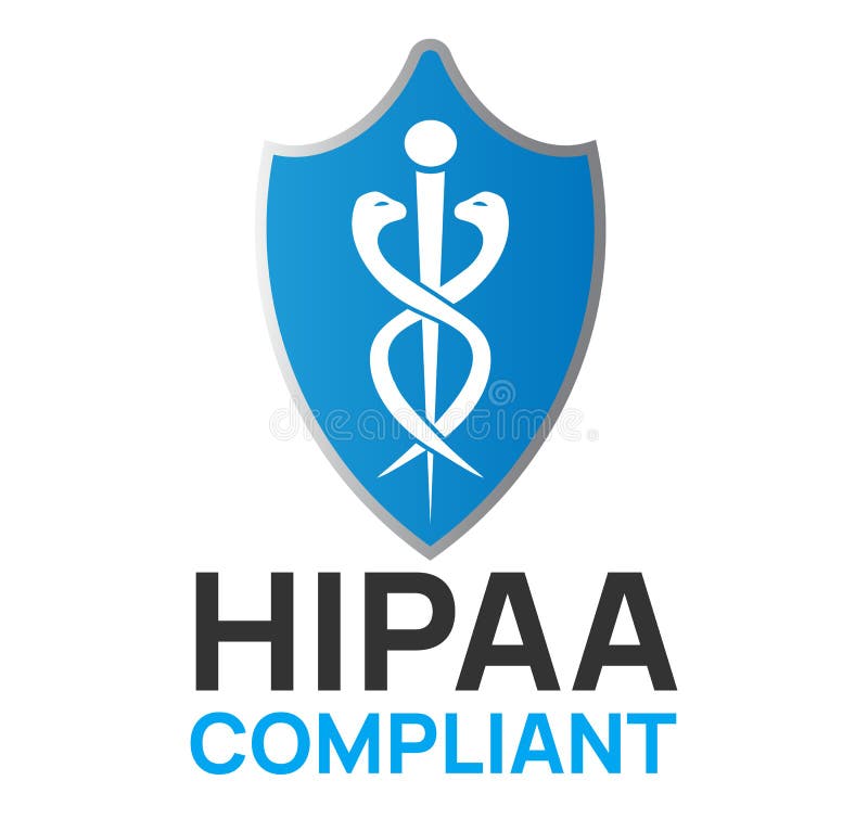 HIPAA Compliance Logo stock vector. Illustration of icon - 172839596