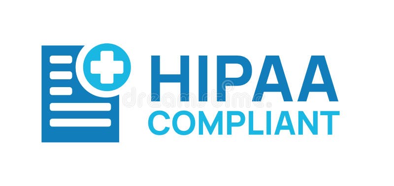 HIPAA Compliance Logo stock vector. Illustration of icon - 172839596