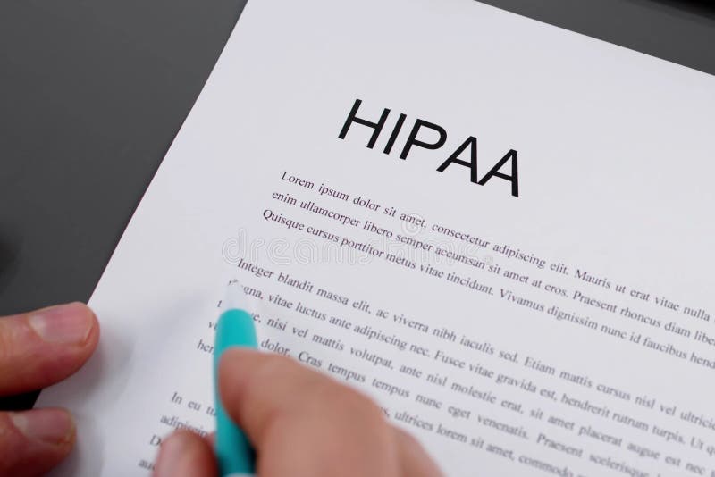 HIPAA Patient Privacy Compliance Stock Image - Image of compliance ...