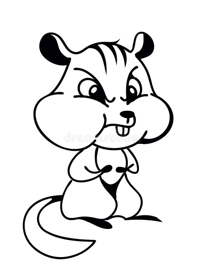 Hipmunk character sketch stock vector. Illustration of vector - 44254090