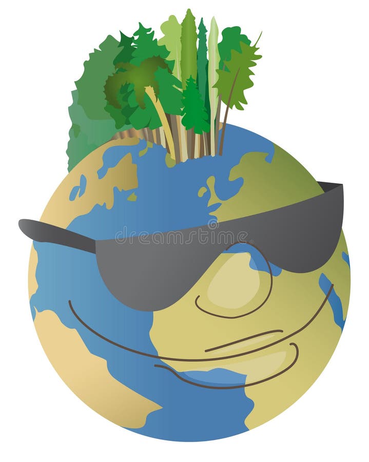 Hippie earth stock vector. Illustration of smiling, glasses - 9177774