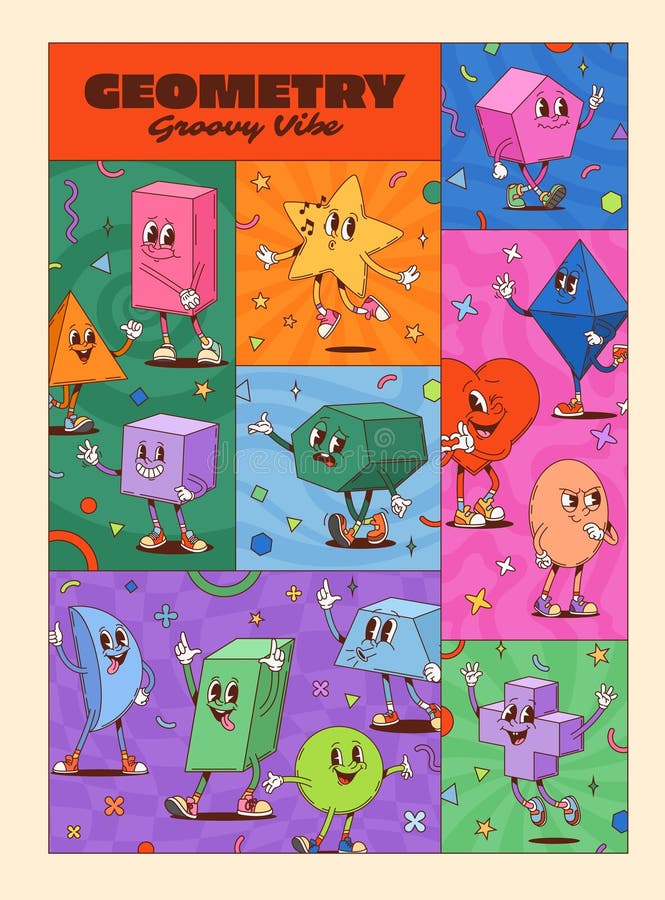 Math Shape Characters Stock Illustrations – 671 Math Shape Characters ...