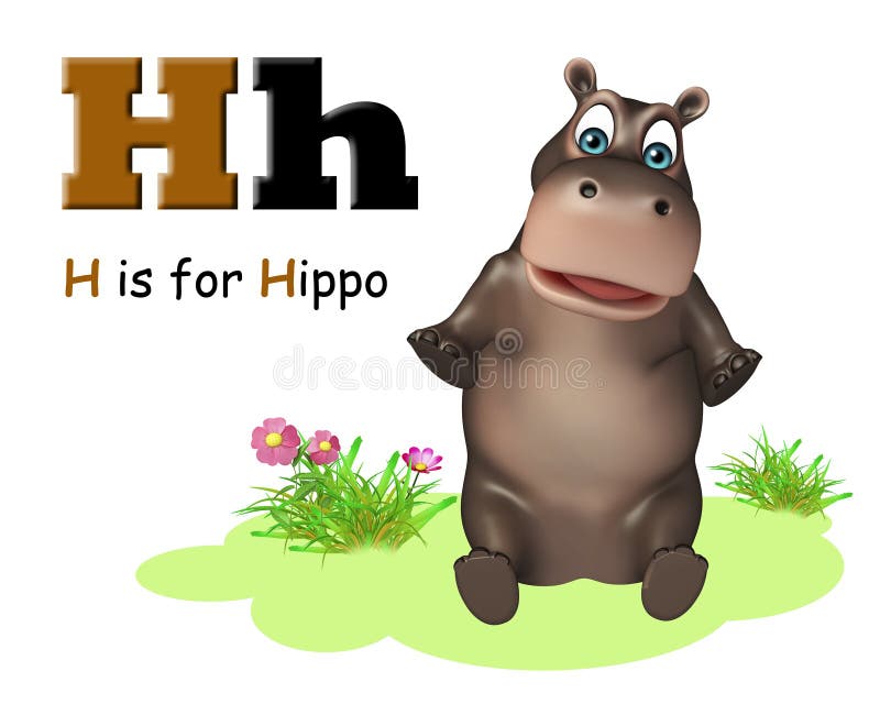 Hippo Alphabet Stock Illustrations – 465 Hippo Alphabet Stock ...